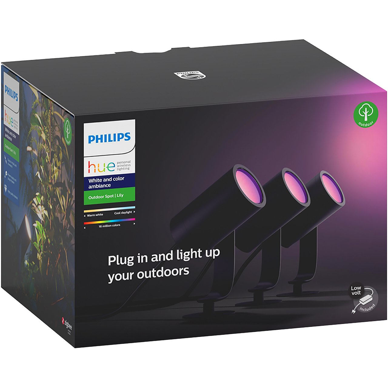 Philips Hue White & Colour Ambiance Lily Outdoor Spot Light A+ Rated | eBay