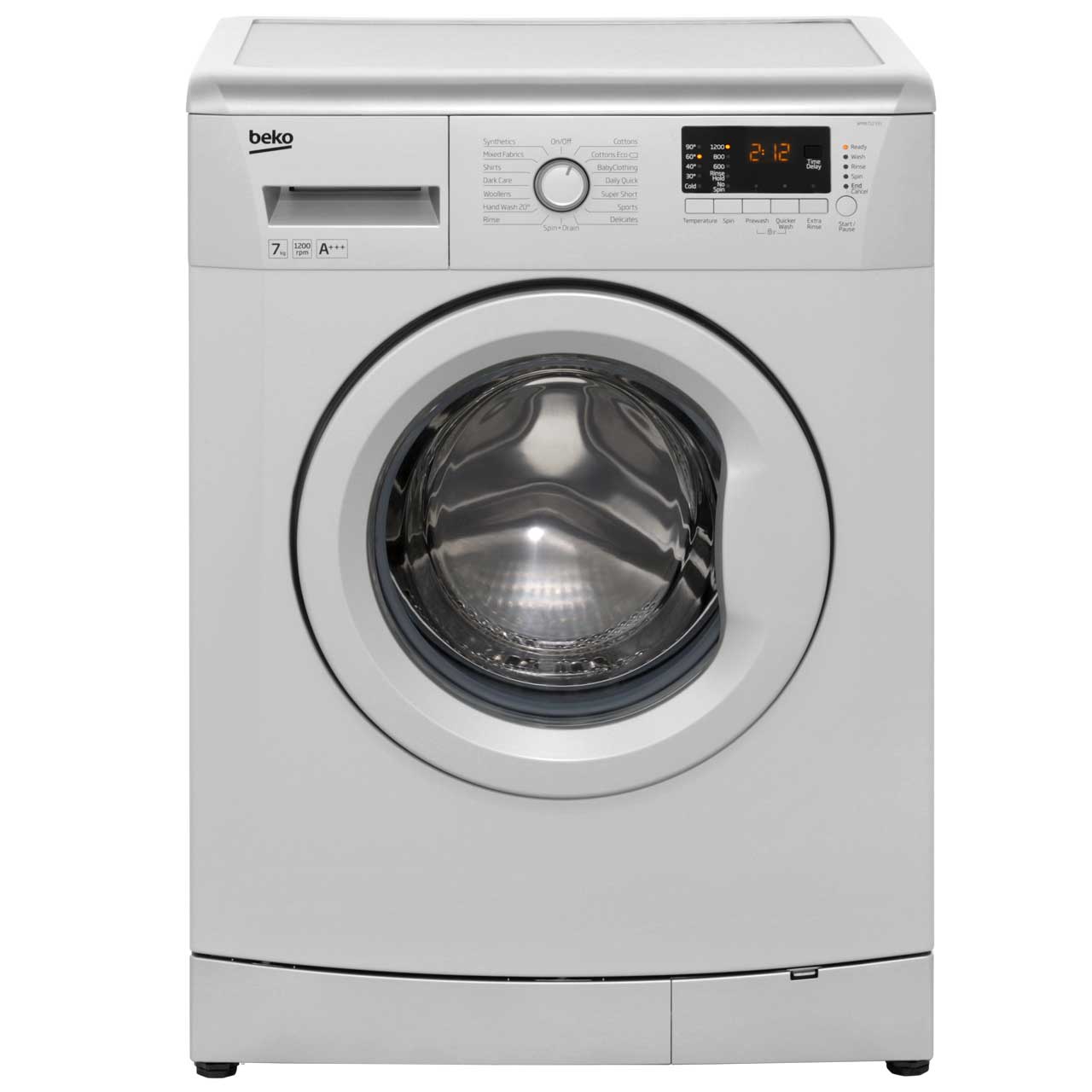 *Beko WMB71233S 7Kg Washing Machine with 1200 rpm - Silver #110510