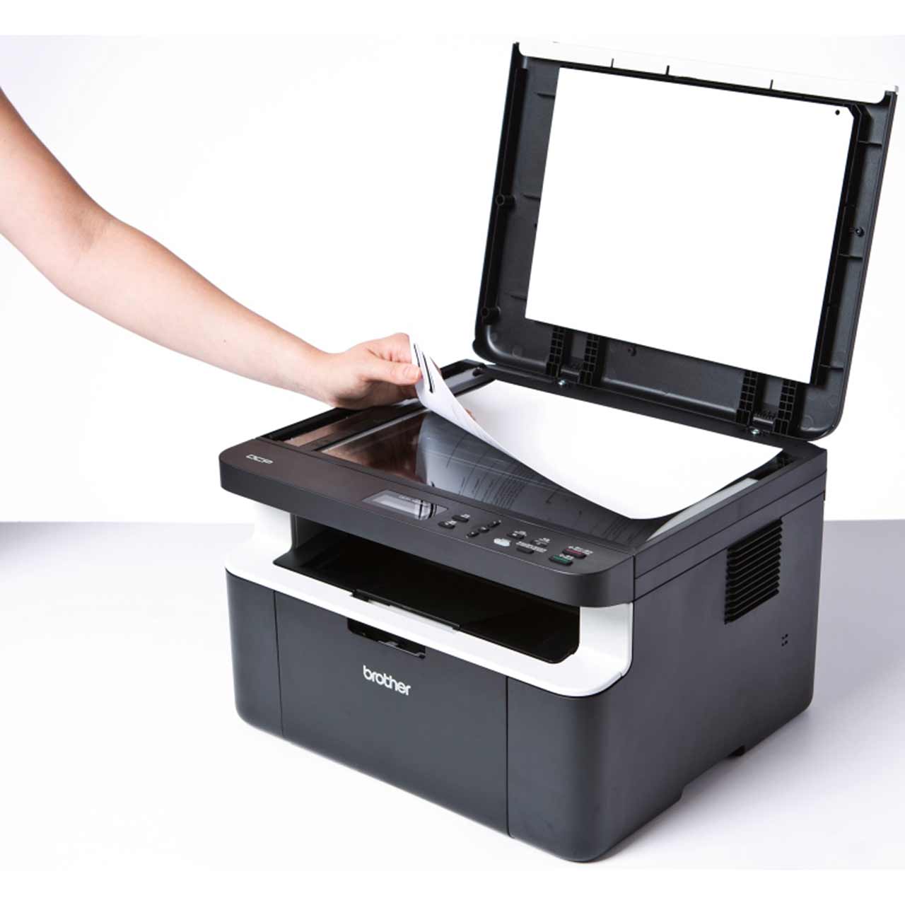 Brother DCP-1612W Compact All-In-One Wireless Mono Laser Printer Black ...