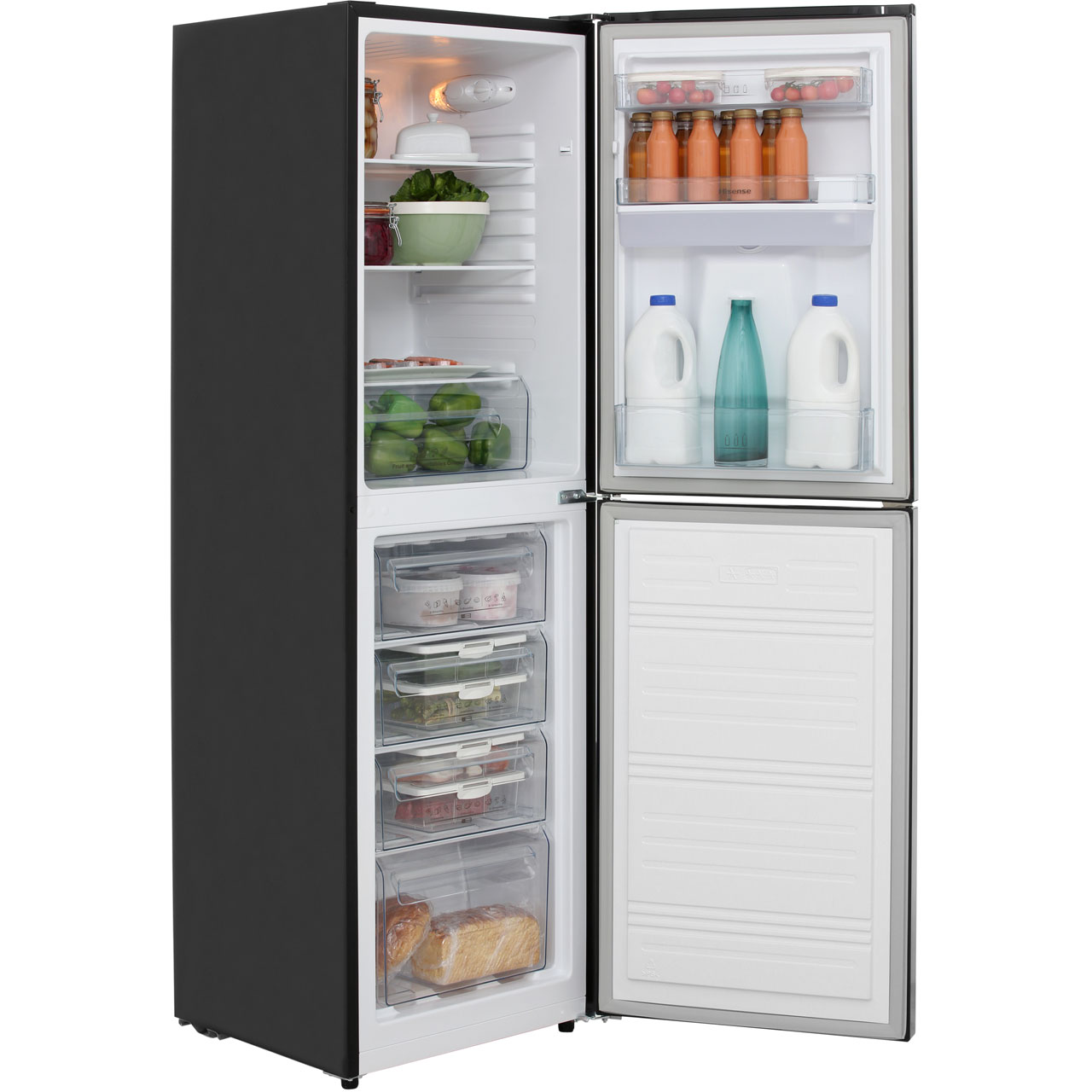 Hisense RB320D4WG1 A+ Fridge Freezer Standard 50/50 Free Standing 55cm ...