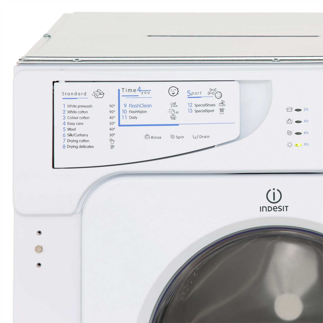 Indesit IWDE126 Eco Time Built In 6Kg Washer Dryer White New from AO ...