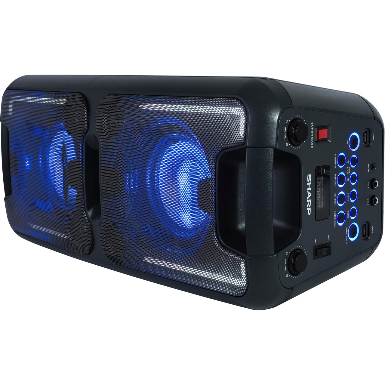 Sharp Audio PS-920 Party Speaker Free Standing Charcoal Grey | eBay